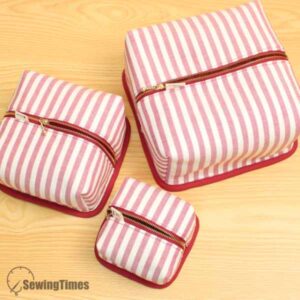 Square Zipper Pouch - 3 Sizes PDF Sewing Pattern ST8035 - SewingTimes ...